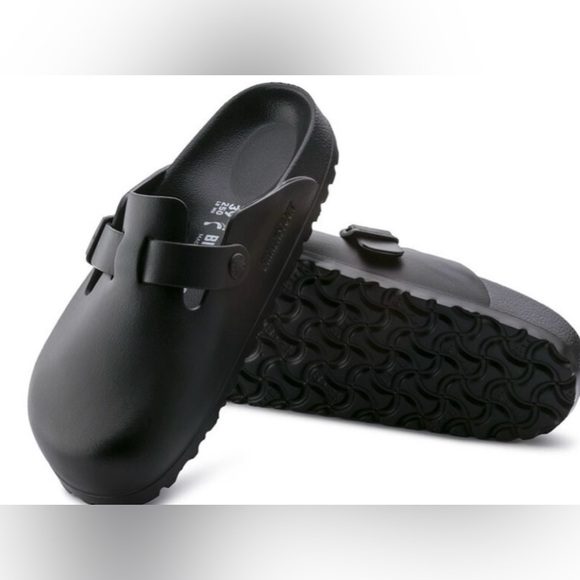 Birkenstock | Shoes | Birkenstock Eva Boston Clog Black Womans 36 555 ...